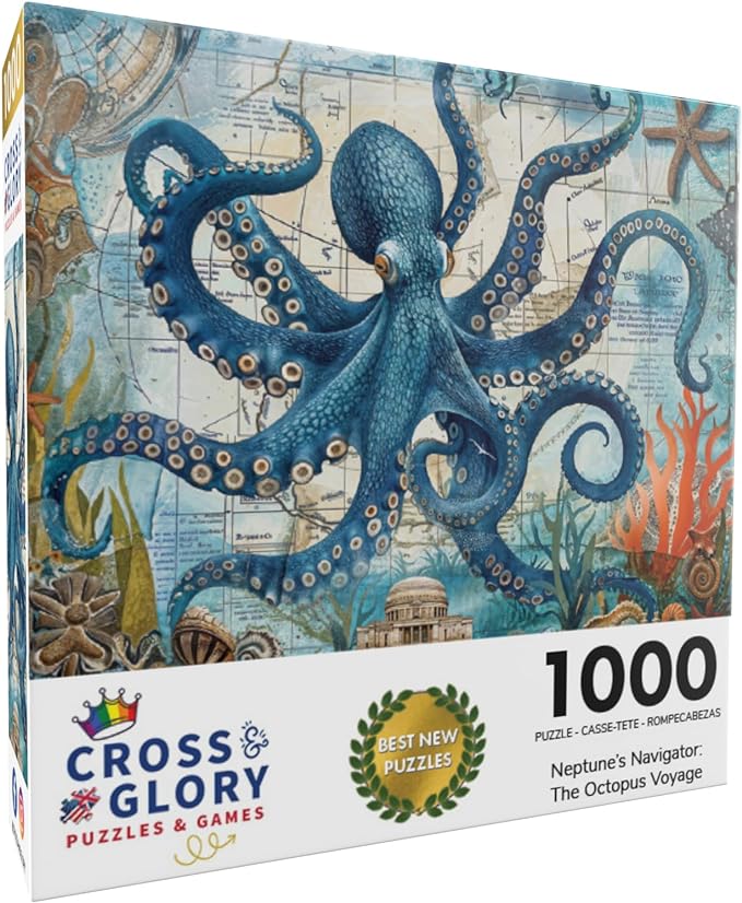 Neptune's Navigator: The Octopus Voyage - 1000 Piece Jigsaw Puzzle